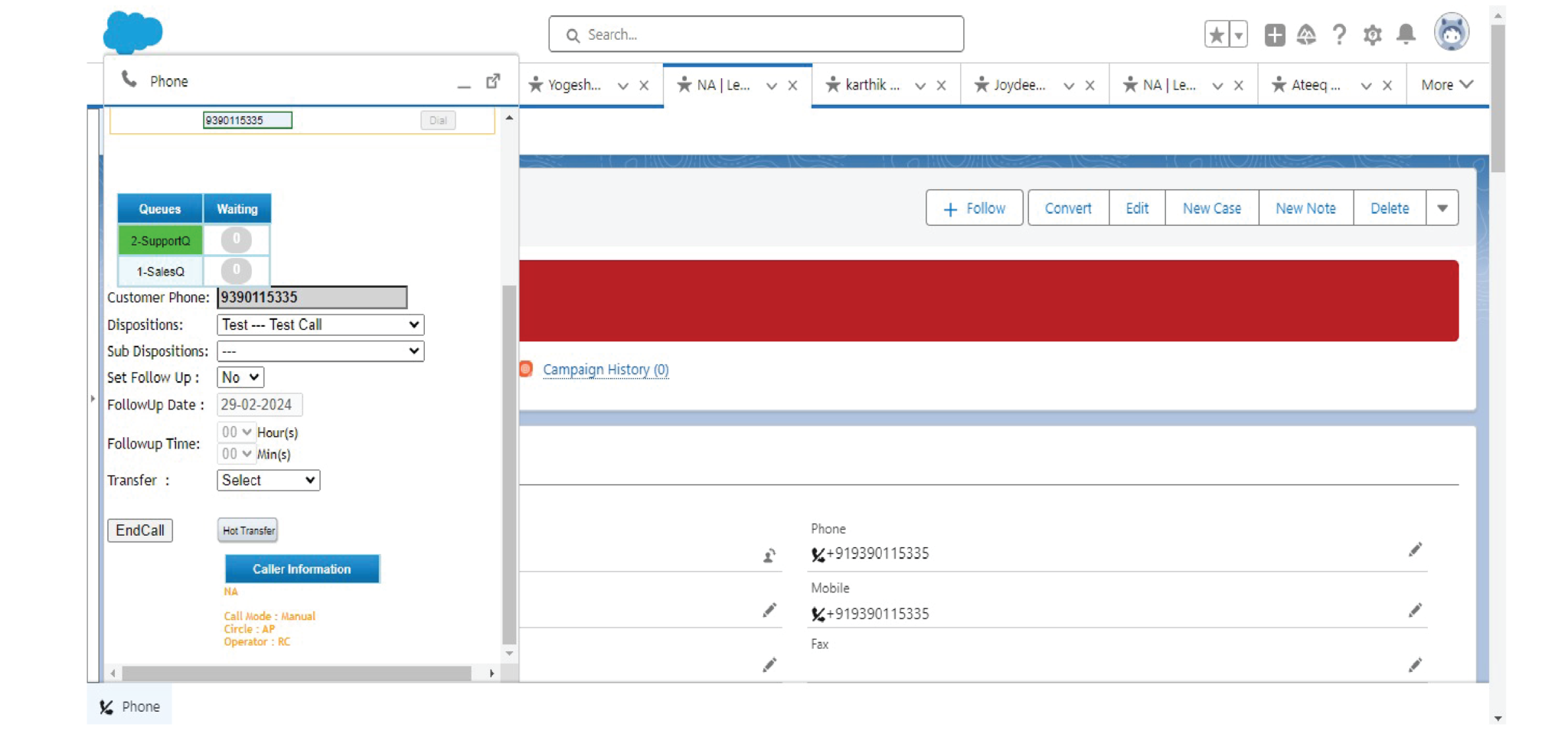 Convox Salesforce Cti Integration With Call Center Software Deepijatel